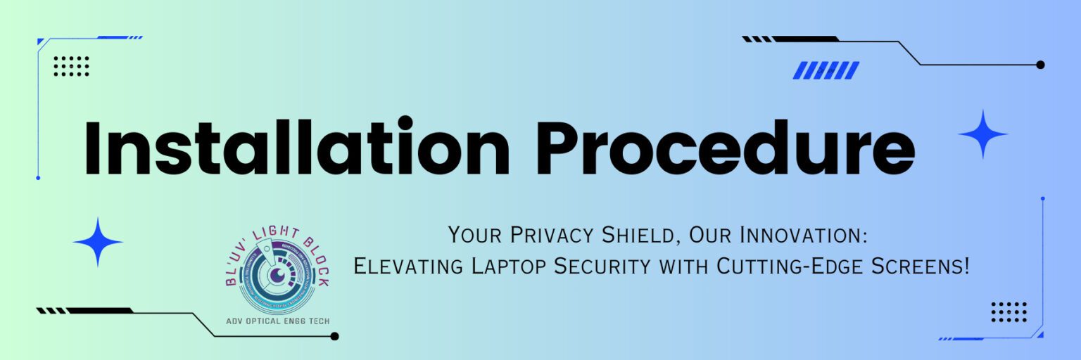 Laptop Privacy Screen Installation - Pxin