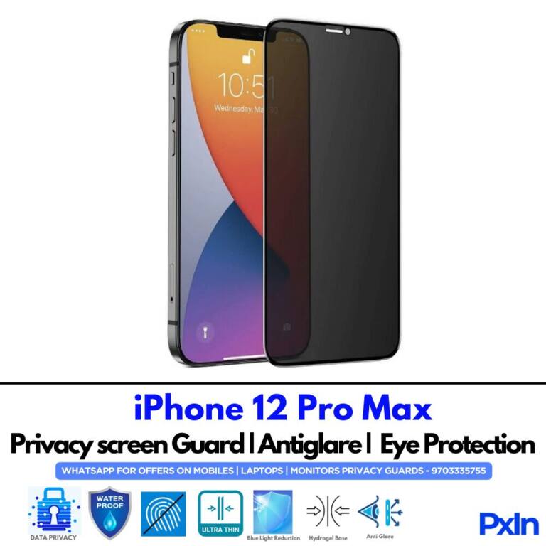 iPhone Mobile Privacy Screen Guard (Anti-Glare | Anti Blue) Pxin.in