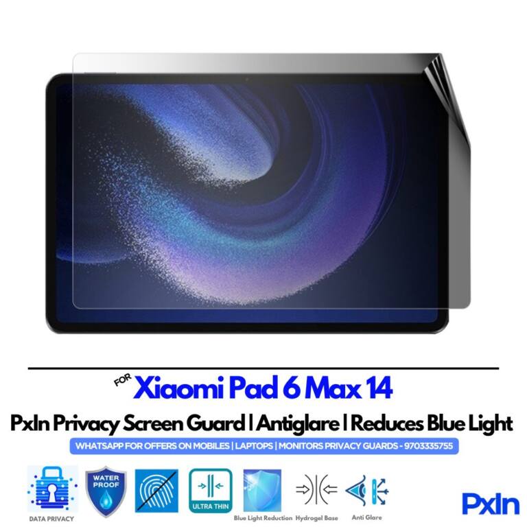 Privacy Screen Guard (Anti-Blue & Anti-Glare) for XIAOMI REDMI PAD PRO ...