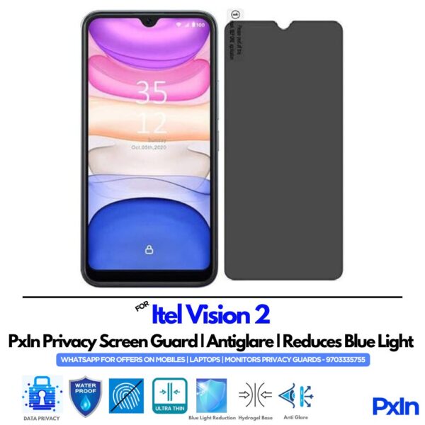 Privacy Screen Guard for itel Vision 2 Mobile | No.1