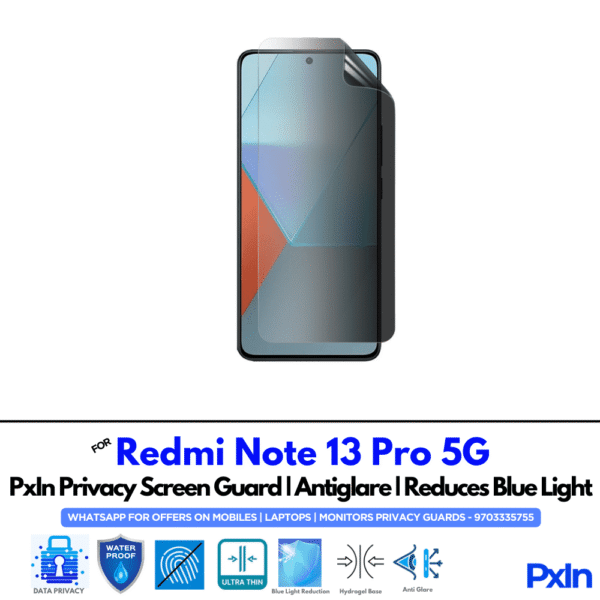 Privacy Screen Guard for Redmi Note 13 Pro 5G Mobile | No.1