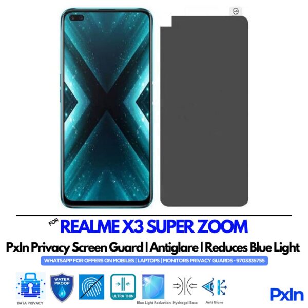 Privacy Screen Guard for REALME X3 SUPER ZOOM Mobile | No.1