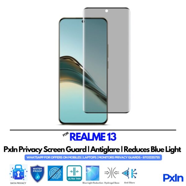 Privacy Screen Guard for REALME 13 Mobile | No.1
