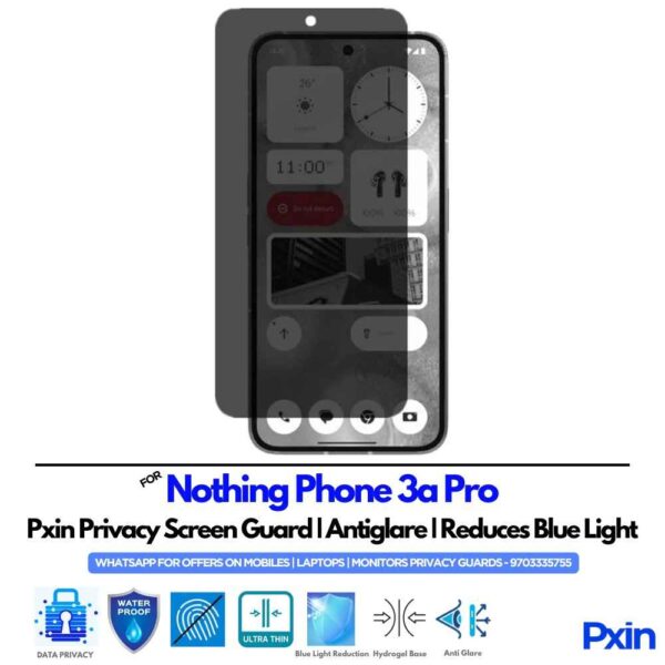 Privacy Screen Guard for Nothing Phone 3a Pro Mobile | No.1